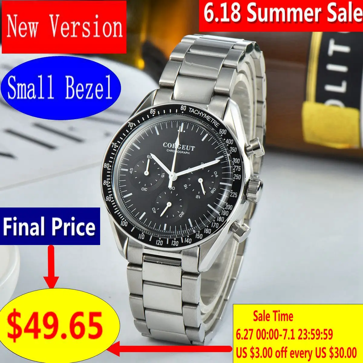 Men Watch Sport 24 Hours Multifunction Watches Top Brand Luxury Full ...