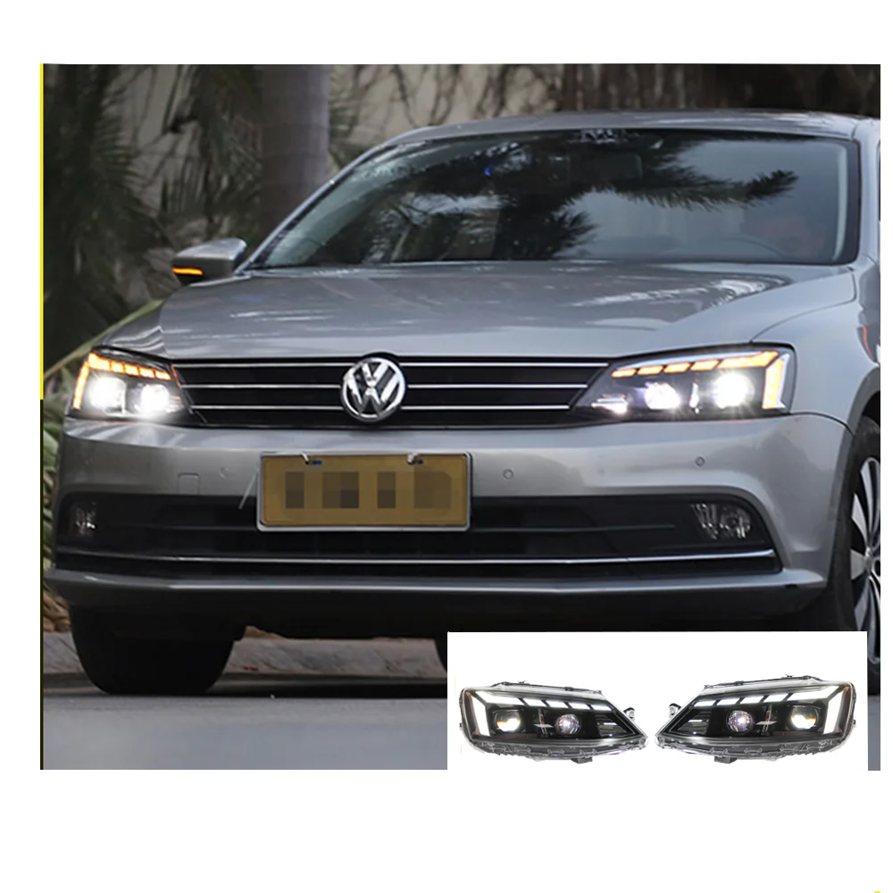 Led Headlights For Vw Volkswagen Jetta 2015 2016 2017 2018 Start Up ...