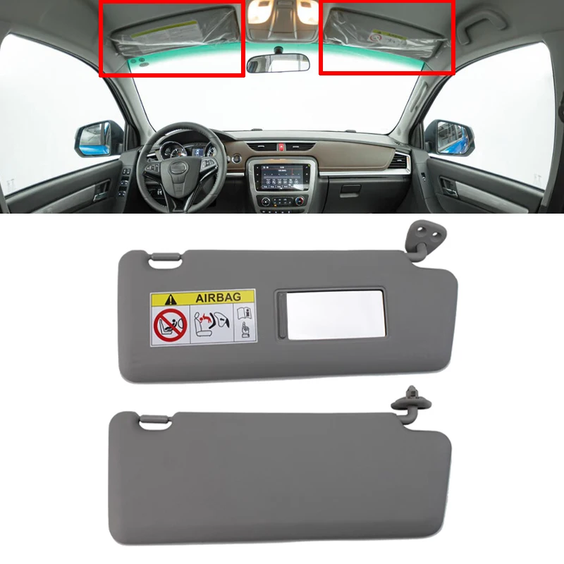 Left-Right-Car-Front-Sun-Visor-Panel-With-Makeup-Mirror-Sun-Visor ...