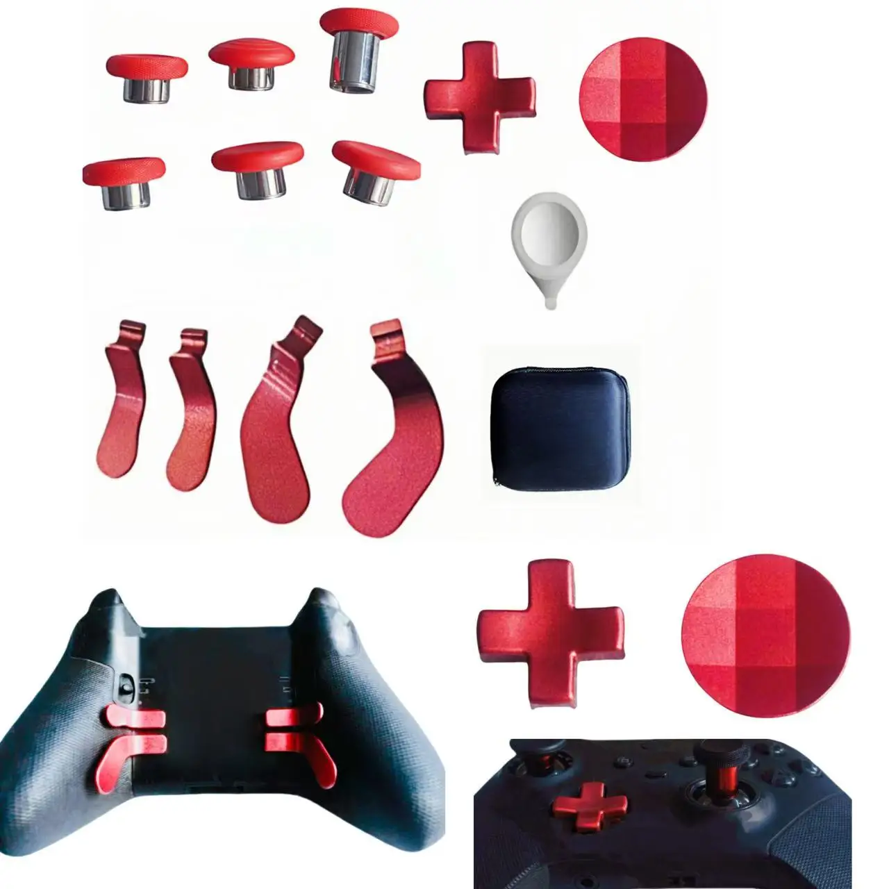 Metal Thumb Stick Accessories Kit for Xbox One Elite Series 2 ...