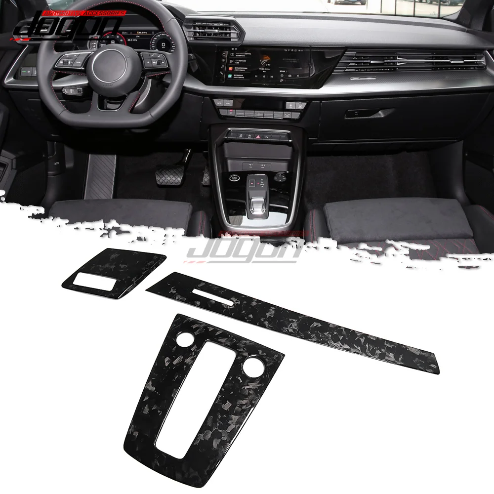 LHD Forged Carbon Fiber For Audi A3 8Y 2020 2021 2022 Car Interior Kits ...