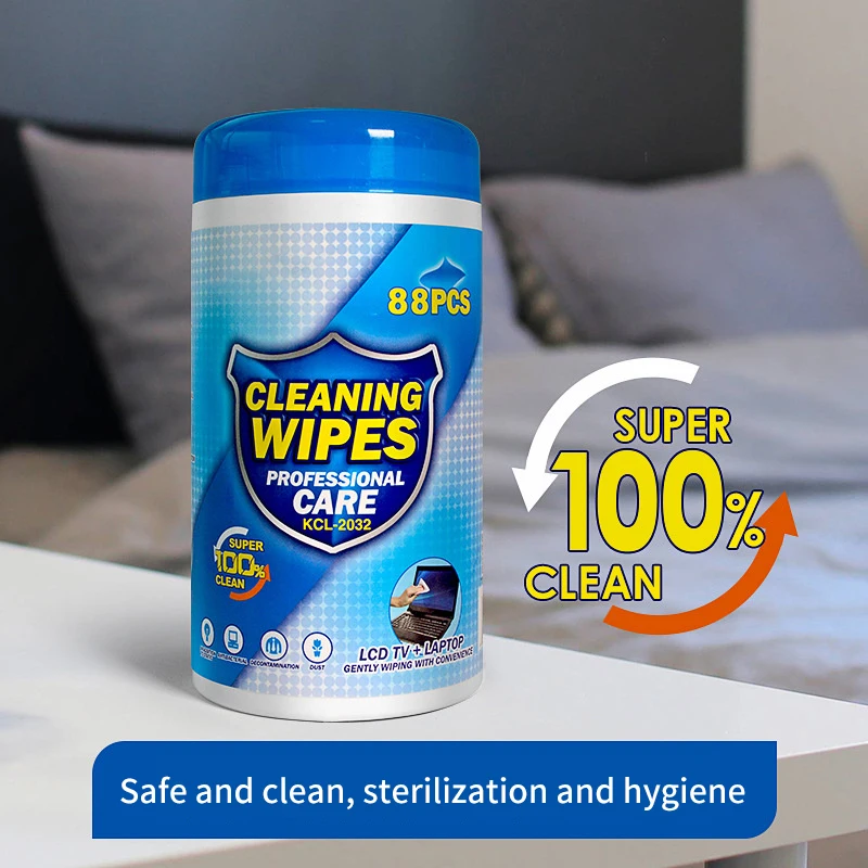 88PCS-Box-Soft-Anti-static-Cleaning-Wipes-Wet-Tissues-For-Computer ...