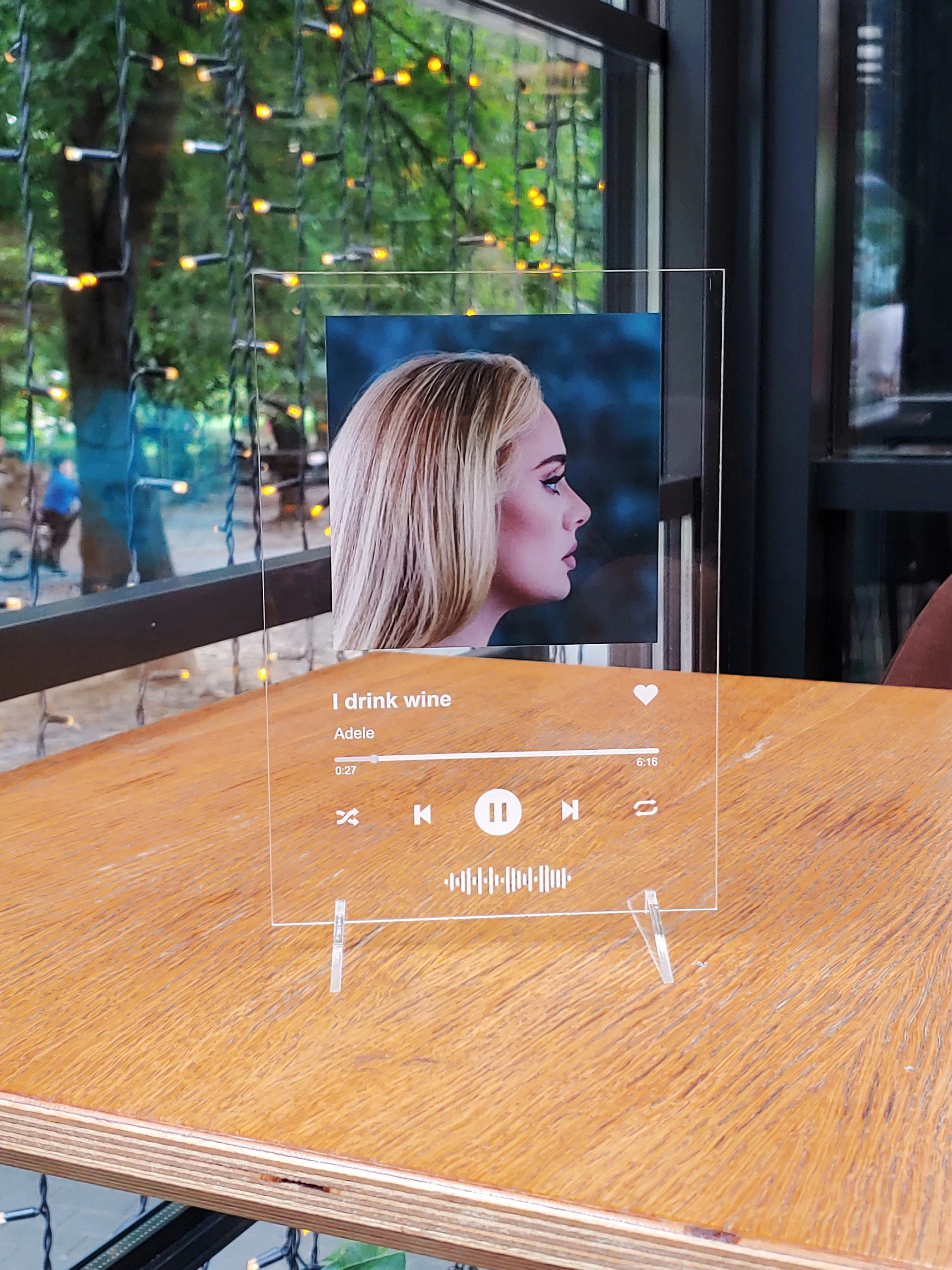 Custom Acrylic Music Spotify Plaque Stand Personalized Women Men Prints ...