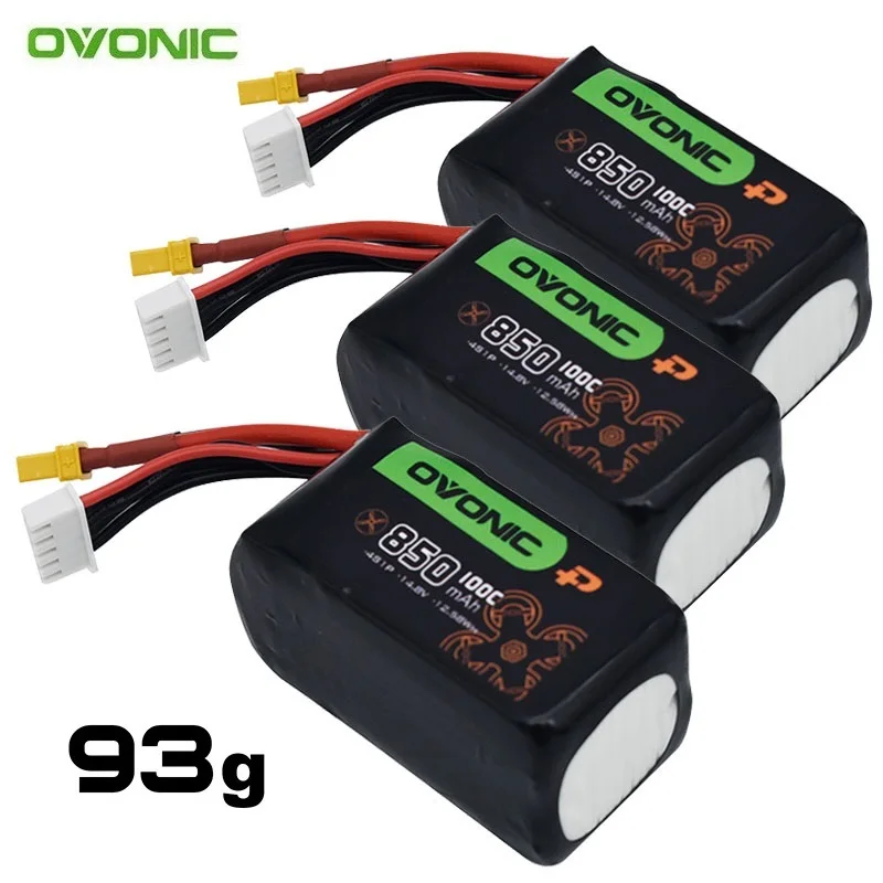 3PCS-Lipo-Battery-4S-14-8V-850mAh-100C-For-Mini-Quad-RC-FPV-Airplane ...