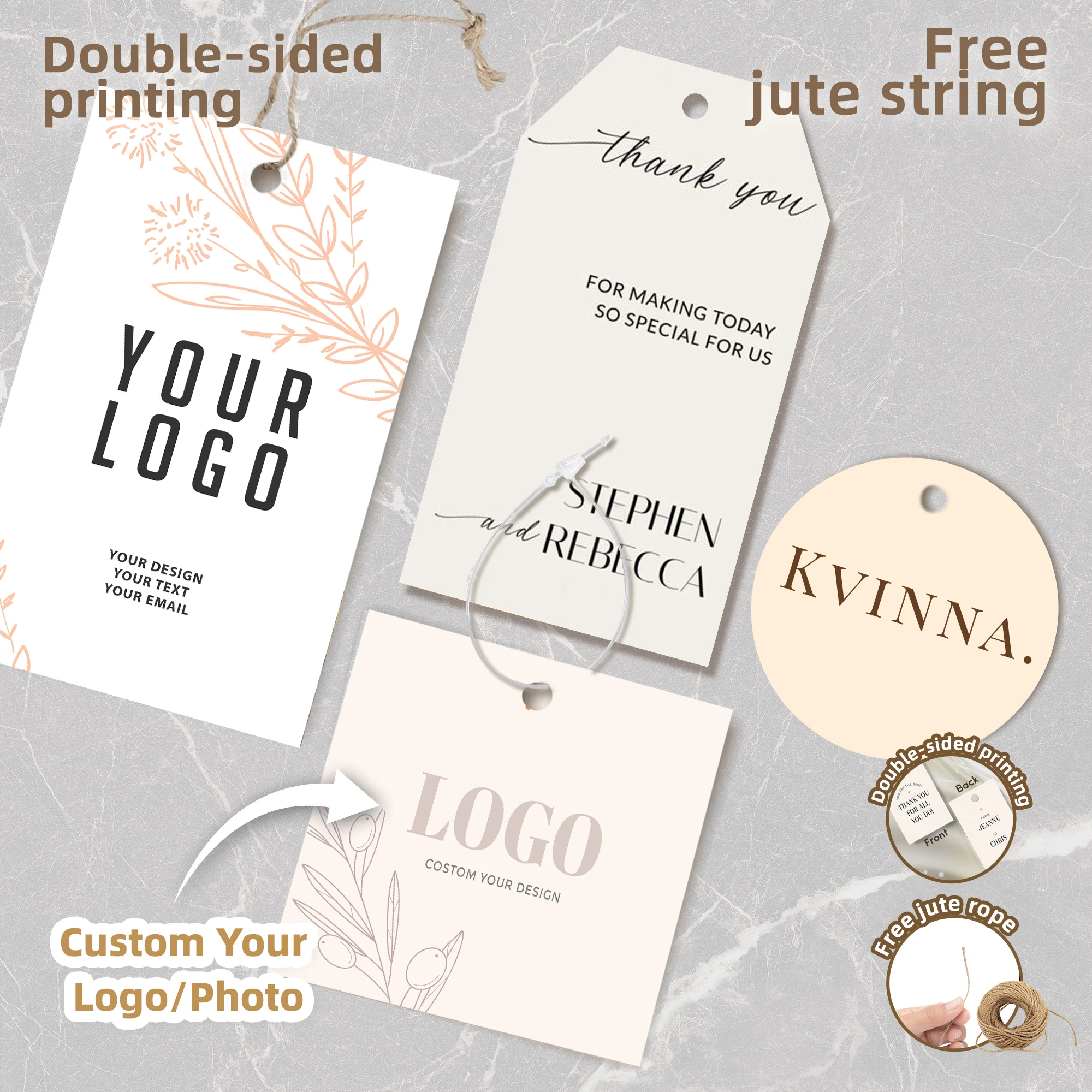 Custom Hang Tags Labels for Clothes Personalized Hang Tags for DIY ...
