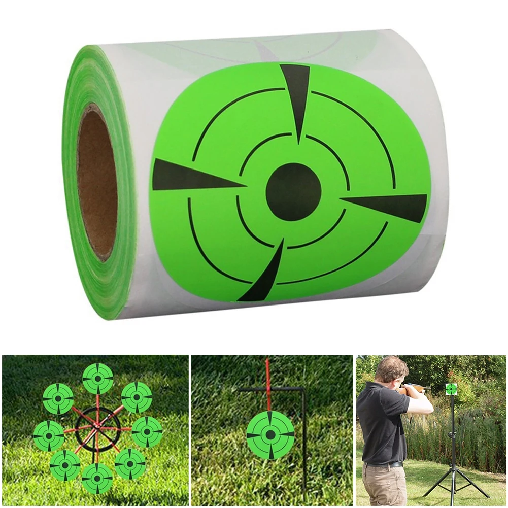 3-Inch-7-5-cm-125Pcs-Roll-Green-Red-Shooting-Exercises-Splatter-Target ...