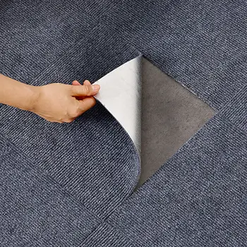 Alfombra autoadhesiva antideslizante para sala de estar, alfombrilla ...