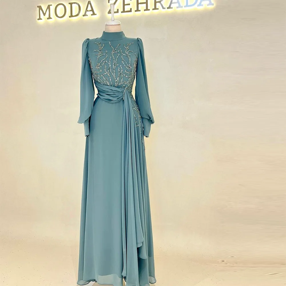 Sevintage-Modest-Muslim-Mermaid-Prom-Dresses-Long-Sleeves-High-Neck ...