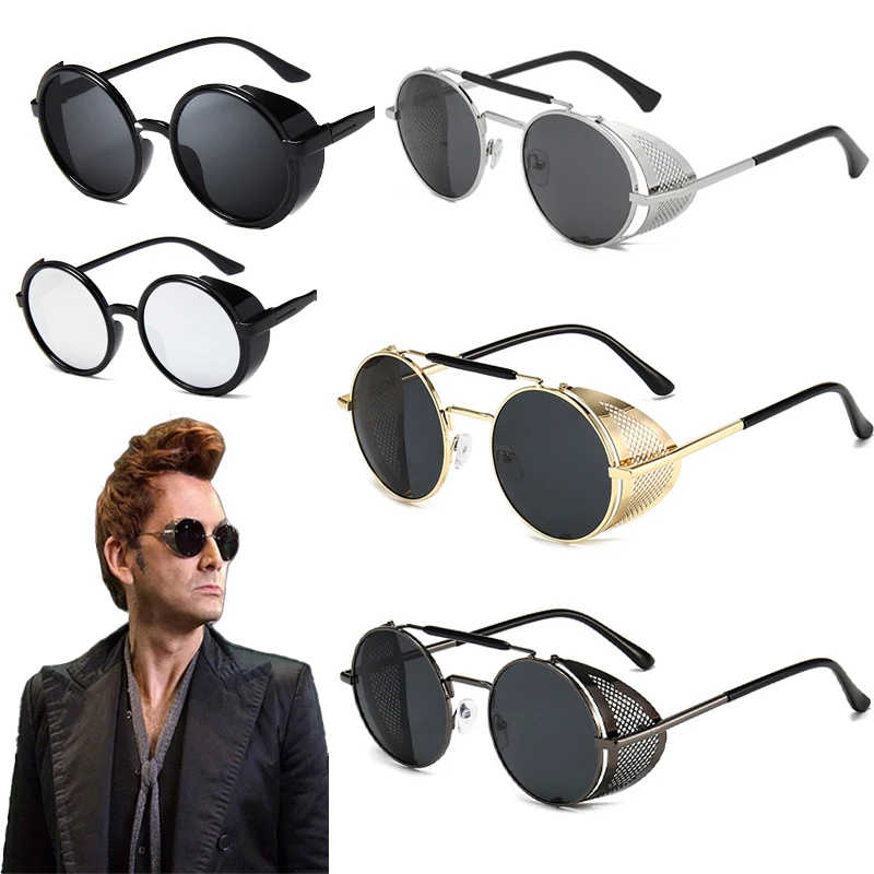 Good-Omens-Devil-Crowley-David-Tennant-Sunglasses-Cosplay-Props-Retro ...