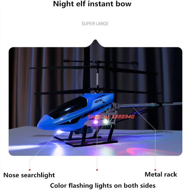 4K HD WIFI FPV RC Helicopter 70CM Obstacle Avoidance Drone 200M Fixed ...