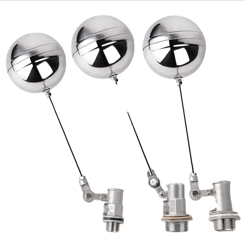 1 Set DN15 DN20 DN25 DN32 DN40 DN50 Stainless Steel Float Ball Valve High Pressure Automatic ...