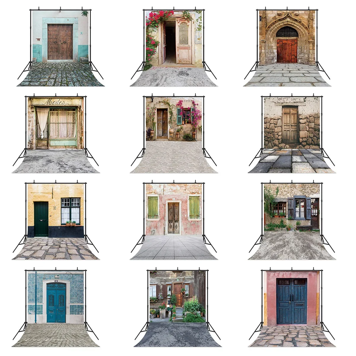 Old-Rural-House-Backdrops-Village-Porch-Yard-Vine-Door-Spring-Baby ...