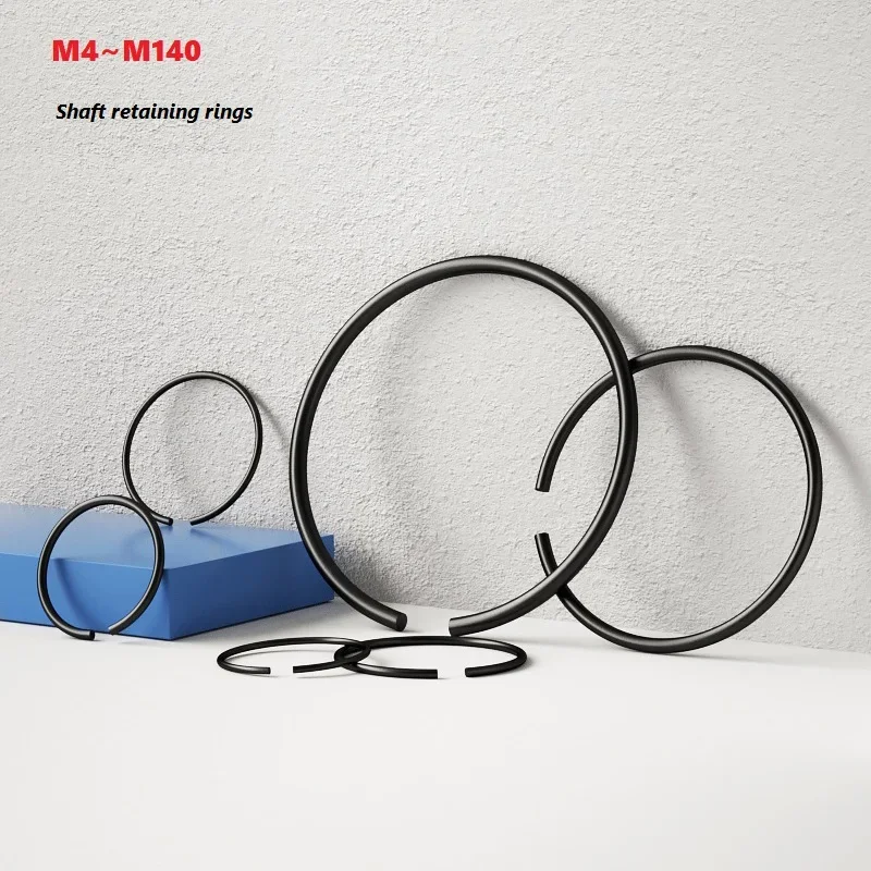 70 Manganese Steel GB895.2 Round Wire Snap Rings For Shaft M4 M5 M6 M7 ...
