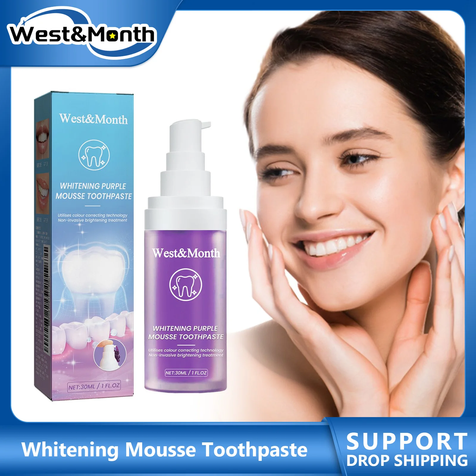 Teeth-Whitening-Mousse-Removing-Yellow-Teeth-Oral-Hygiene-Bleaching ...