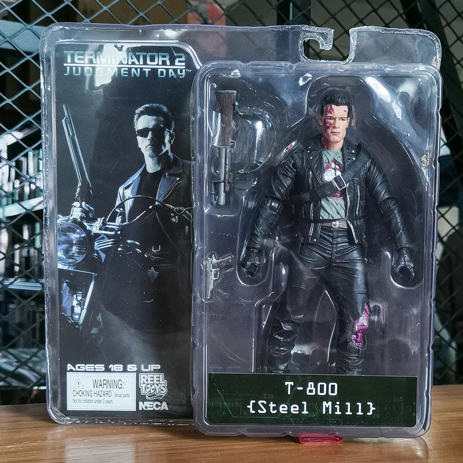 NECA The Terminator T-800 Steel Mill PVC Action Figure Collection Model ...