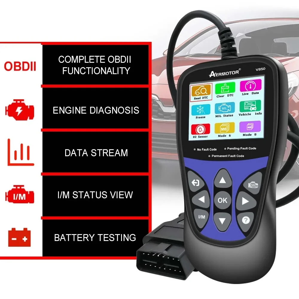 AERMOTOR-V850-Car-Diagnostic-Scanner-LED-Display-OBD2-Scanner-Battery ...