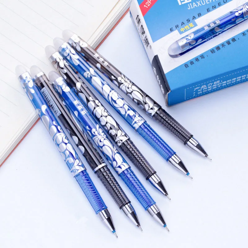 STYLO,30pcs blue refill--Stylo à bille effaçable Style chinois, poignée ...