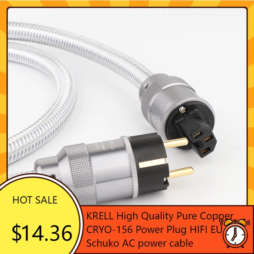 KRELL High Quality Pure Copper CRYO-156 Power Plug HIFI EU Schuko AC ...