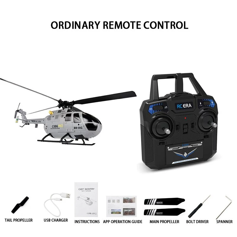 Aileronless Pneumatic Altitude Uav Bo-105 Fighter Model Remote Control ...