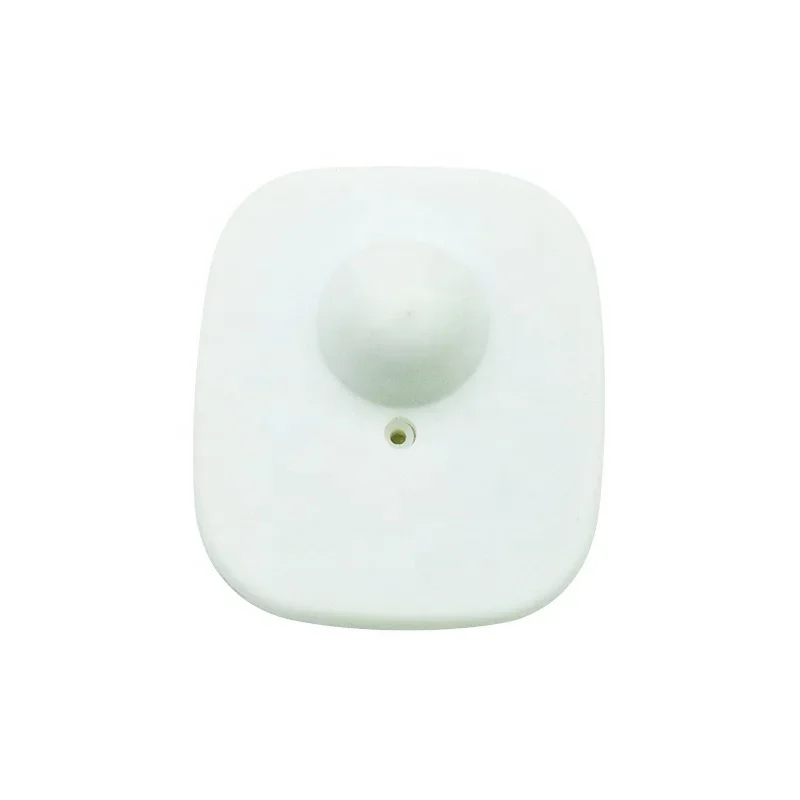 100 Pcs White RF 8.2Mhz Security Tags for clothing store,small square ...