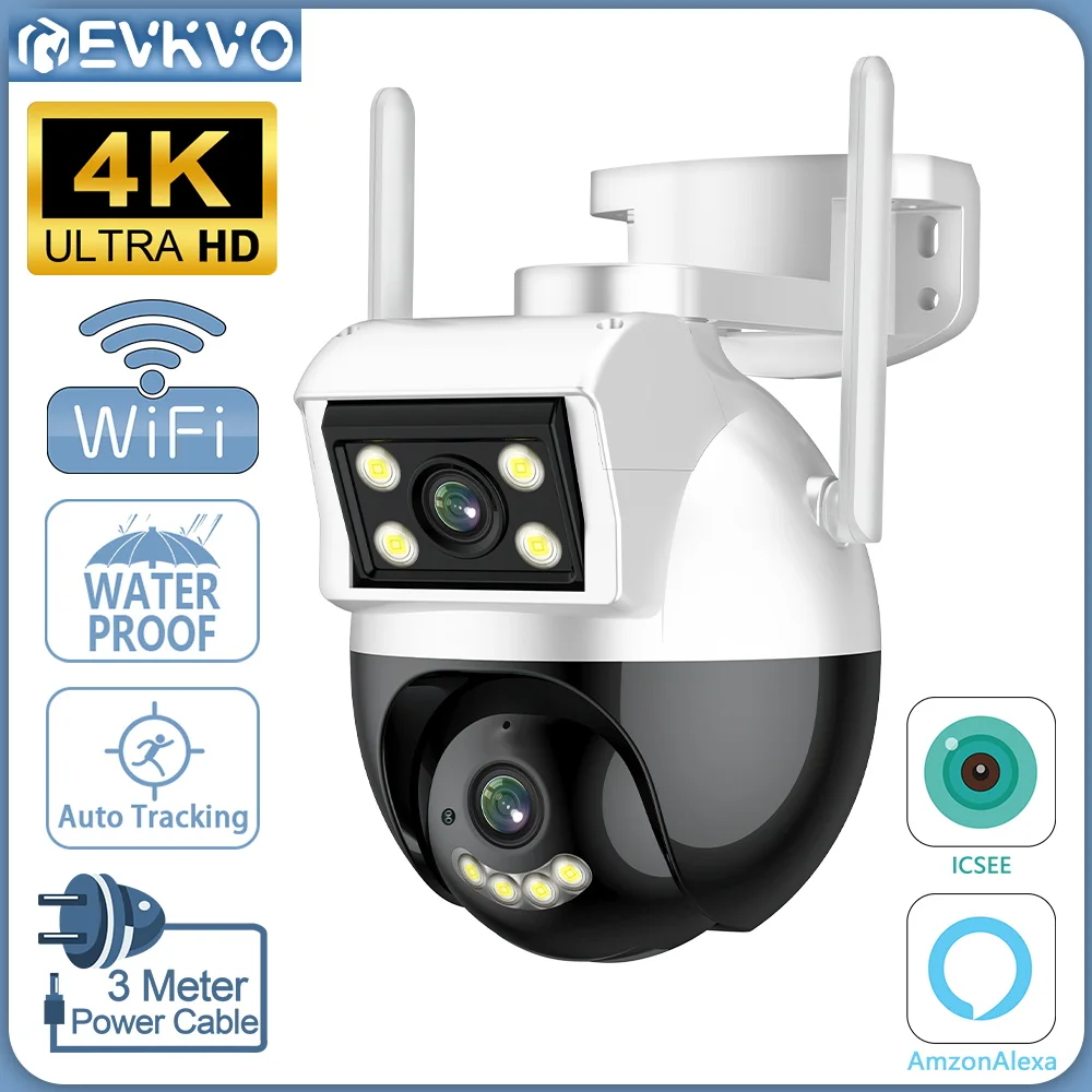 EVKVO-4K-8MP-Dual-Lens-Wifi-PTZ-Camera-Dual-Screen-8X-Zoom-AI-Human ...