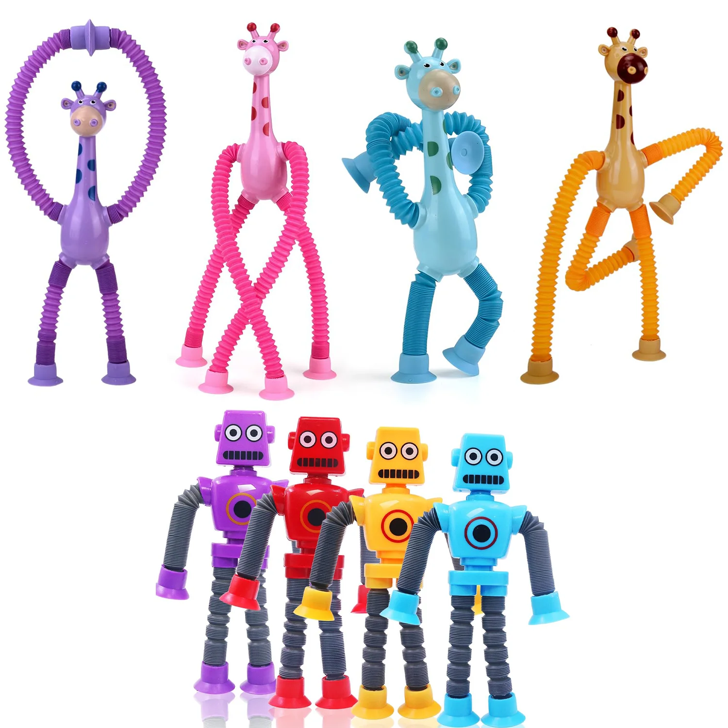 Telescopic-suction-cup-giraffe-robot-toy-fun-and-trendy-sensory-toy ...