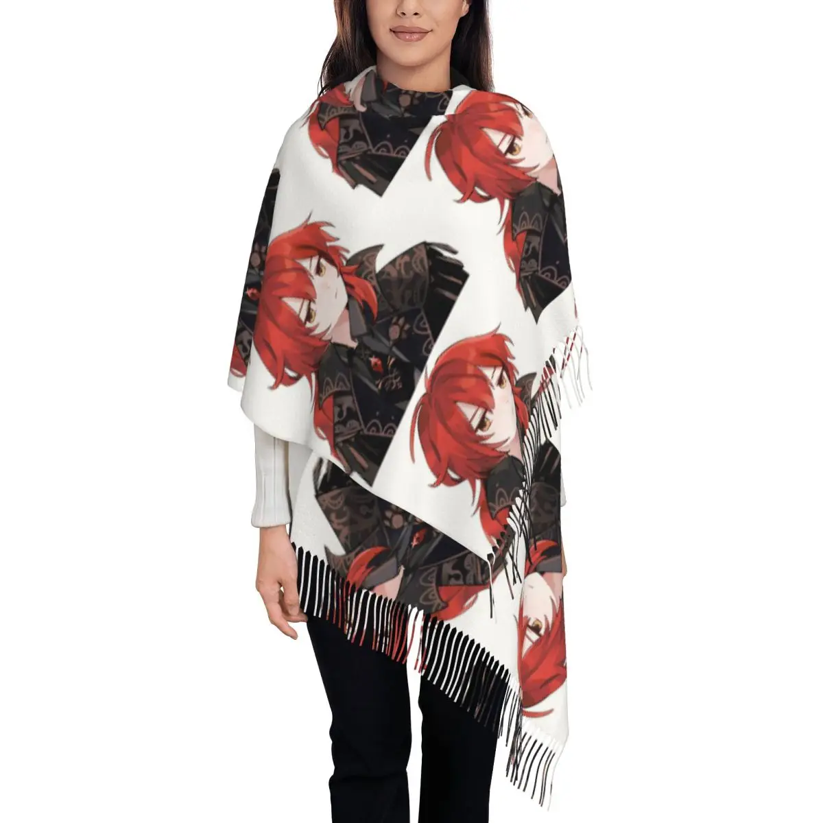 Genshin-Impact-Diluc-Ragnvindr-Anime-Scarf-Tassel-Scarves-for-Women ...