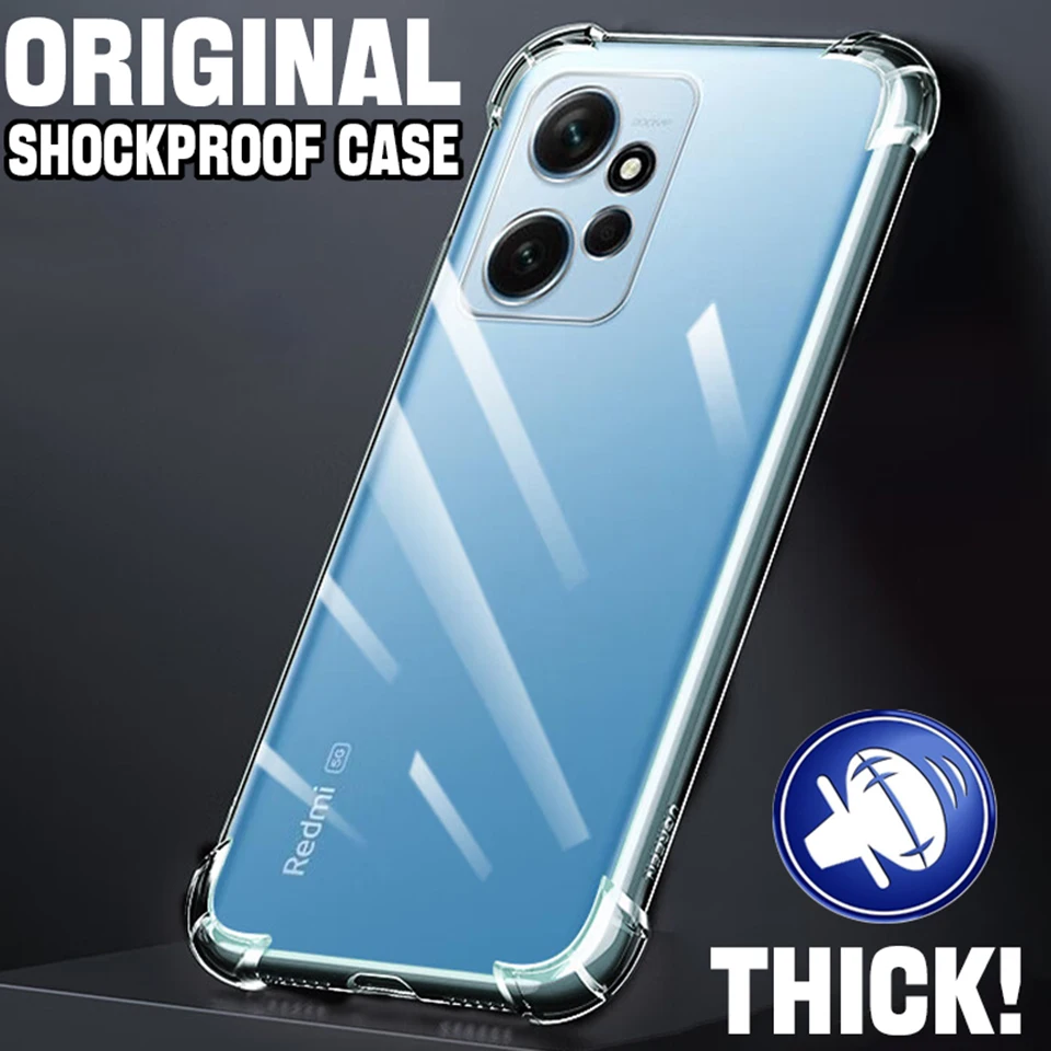 Luxury Transparente Phone Case For Xiaomi Redmi Note 11 10 9 8 7 12 Pro ...