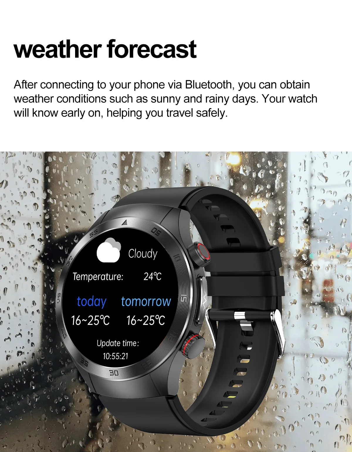 Смарт-часы с ЭКГ, лазерная терапия, Bluetooth, вызов, глюкометр, часы ...