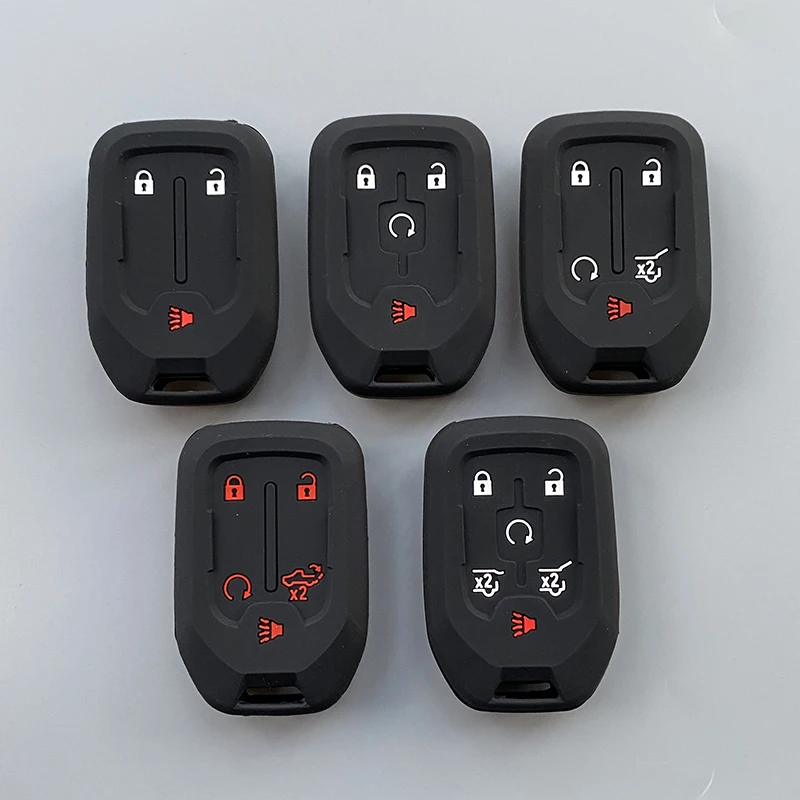 Silicone Car Key Cover Case fob For Chevrolet Suburban Silverado GMC ...