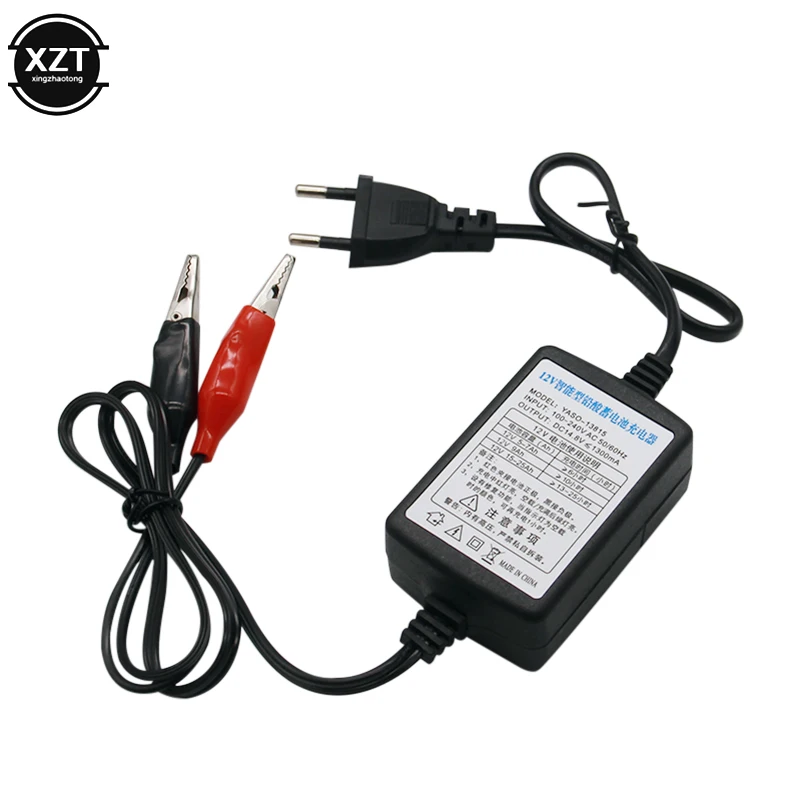 12V 1300mA Car Battery Charger Rechargeable Lead Acid Battery Charger ...