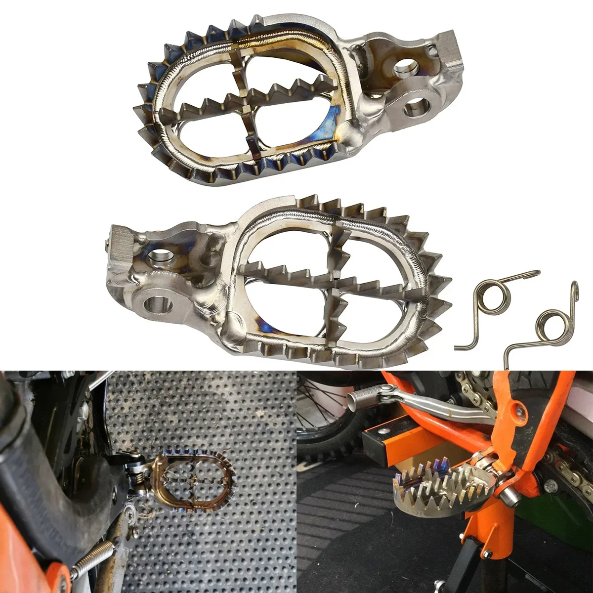 Motorcycle-Foot-Rest-Pegs-Footrest-Footpeg-For-GasGas-MC-EX-EC-For ...