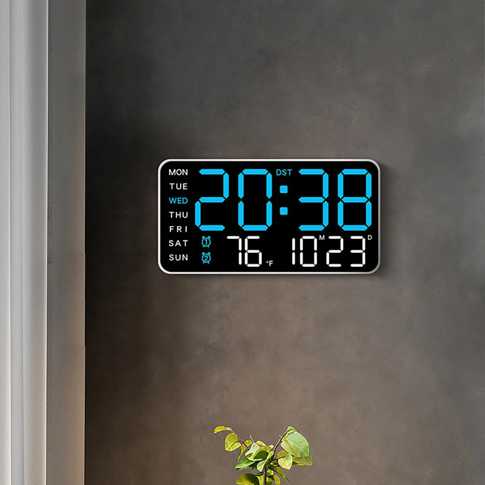 Reloj-Digital-grande-de-pared-dispositivo-con-pantalla-de-temperatura-y ...