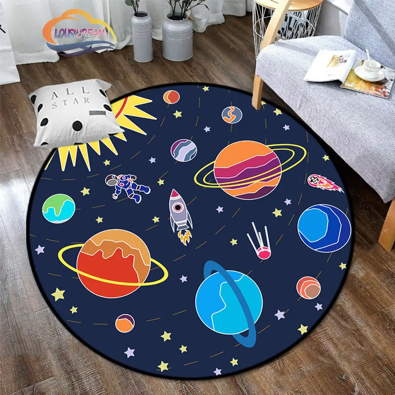 Space-Universe-Vector-Ufo-and-Many-Planets-In-Galaxy-Round-Bedroom ...