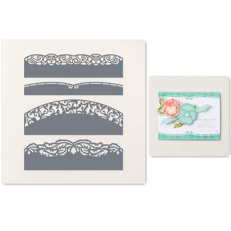 ELEGANT BORDERS Metal Cutting Dies And Stamps For Decorating Diy Paper ...