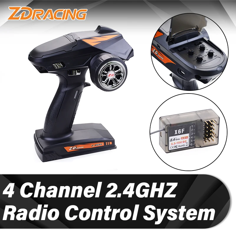 Zd Racing 4ch Radio Control System 2.4 Ghz Ch4 Remote Control 4 ...