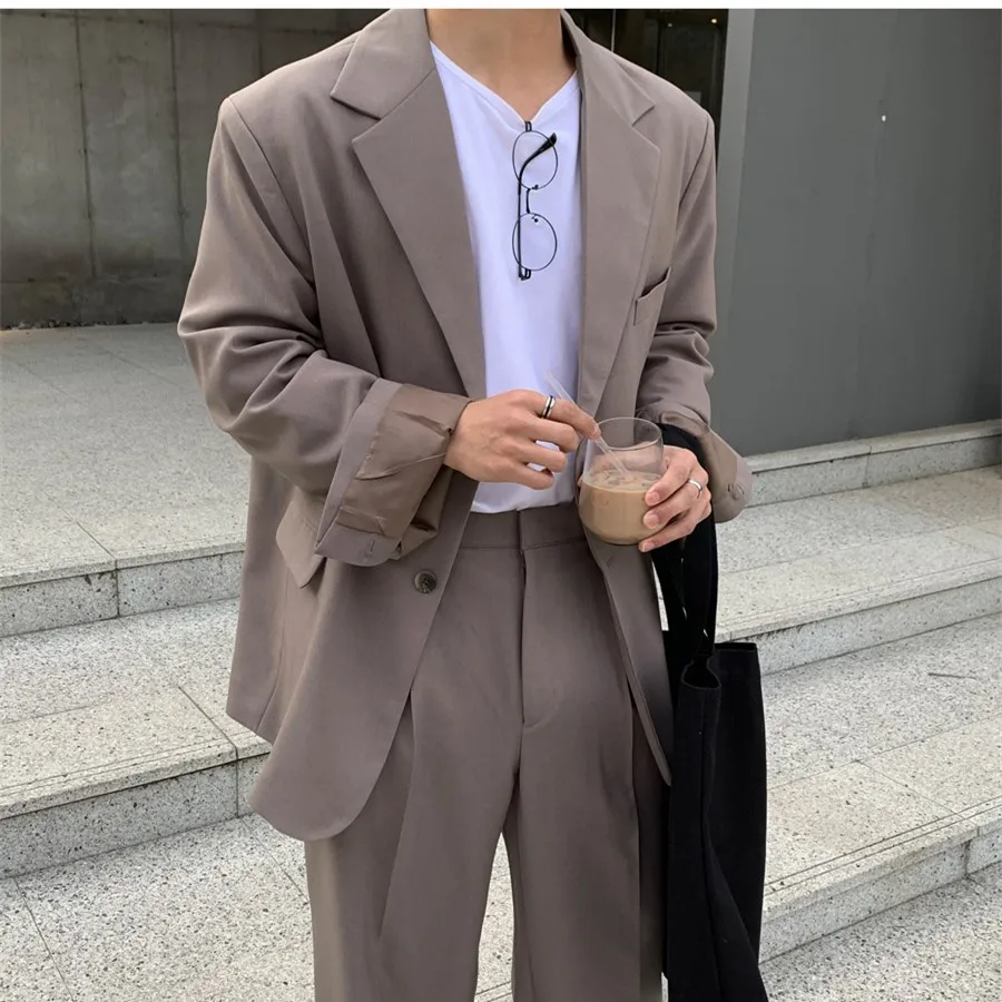 Terno-estilo-japon-s-e-coreano-para-homens-jaqueta-pequena-e-casual ...