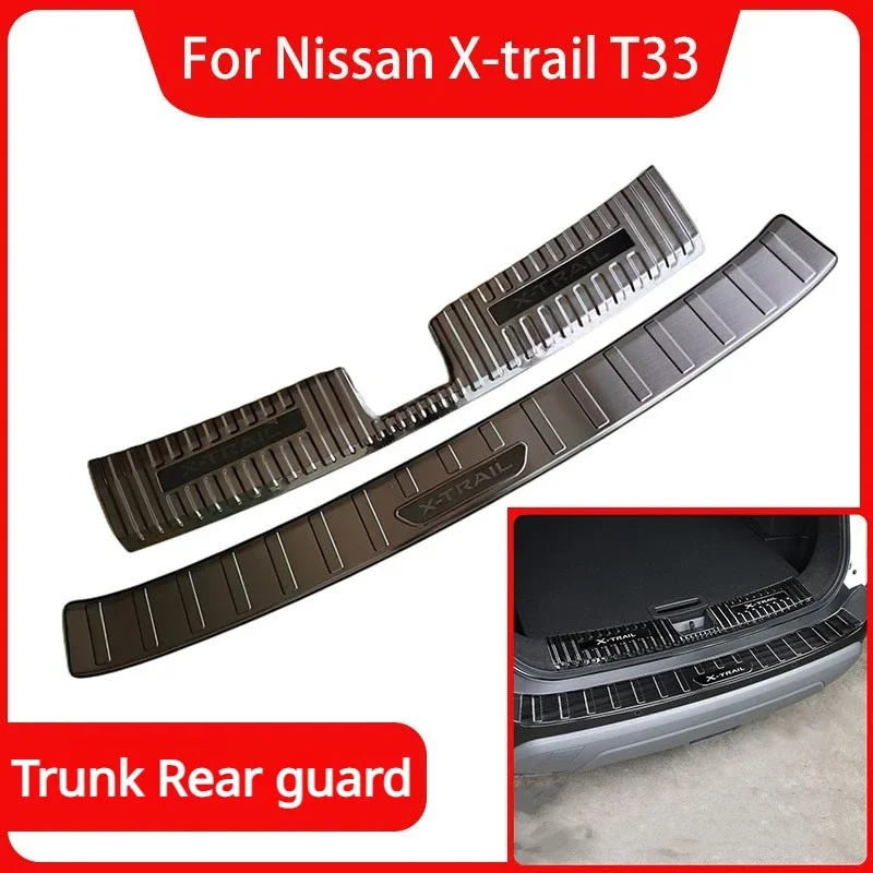 For-Nissan-X-trail-T33-Hivotd-Rear-Bumper-Cover-Trunk-Sill-Plate-Guard ...