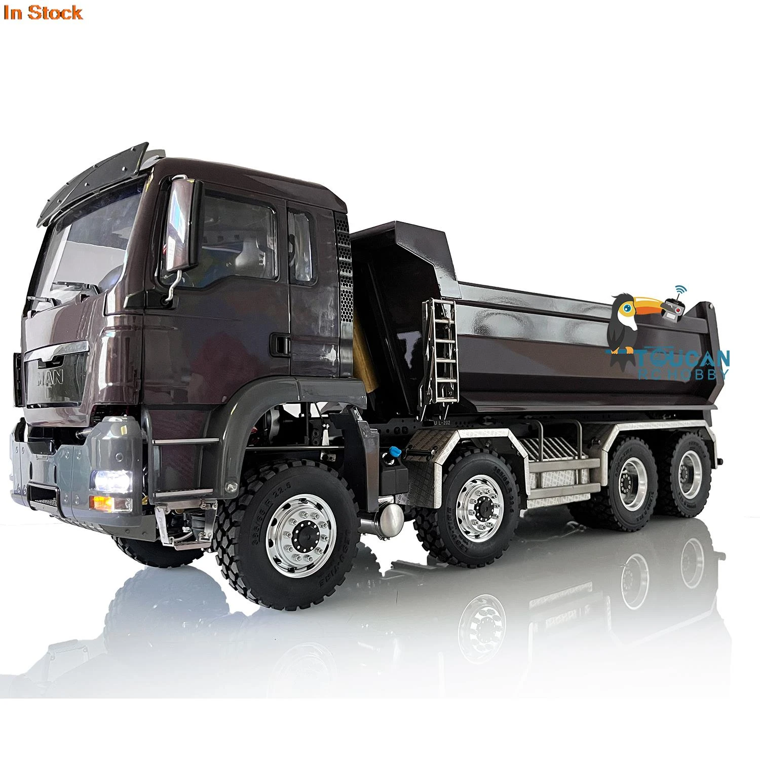 LESU 8X8 Hydraulische RC Dump Lkw 1/14 Skala für MANN TGS Sound Motor ...