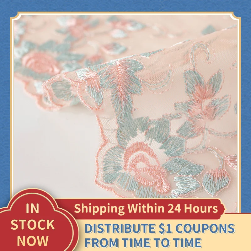 1 Yard Tulle Embroidered Mesh Lace Underwear Women Bra Dress Lace ...