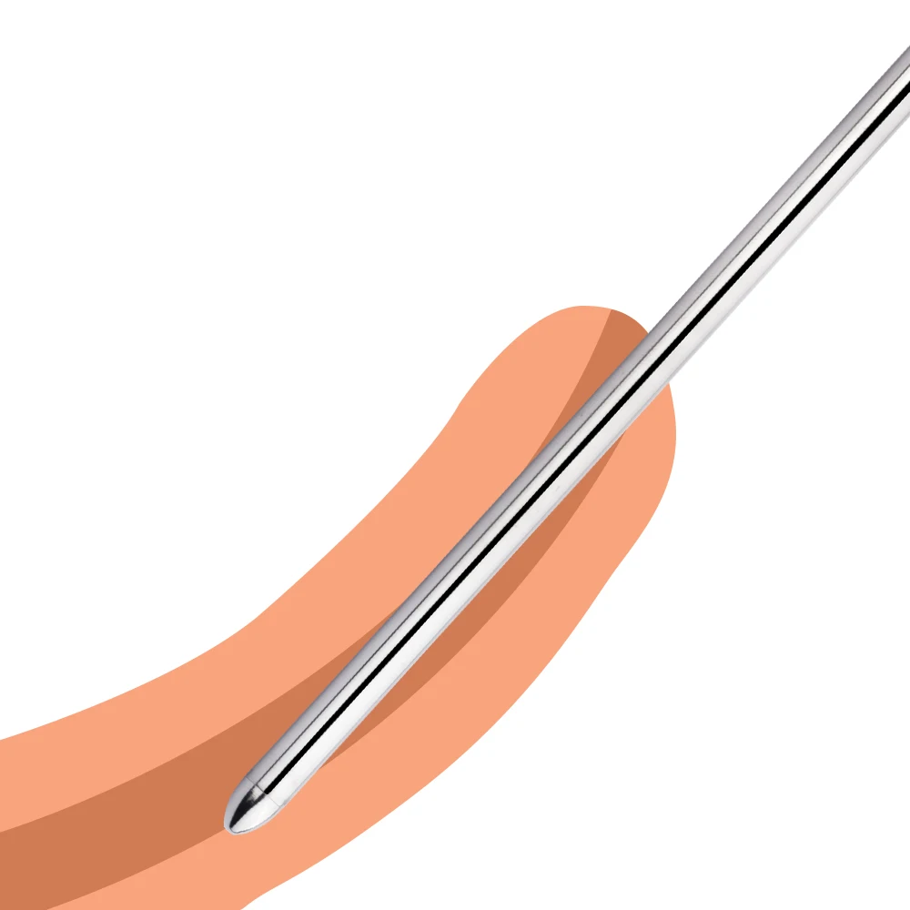 Stainless-Steel-Penis-Plug-Urethral-Stimulator-Sounding-Urethral-Hollow ...