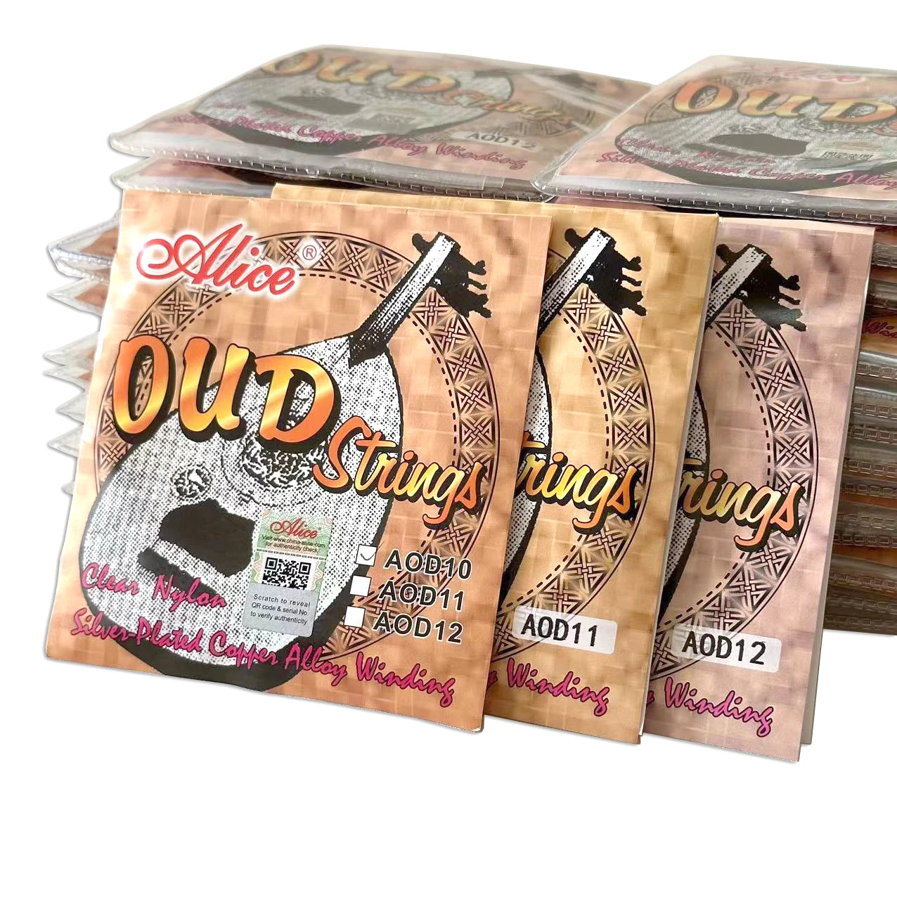 10/11/12-String OUD Strings Set Clean Nylon Silver-Plated Copper Alloy ...