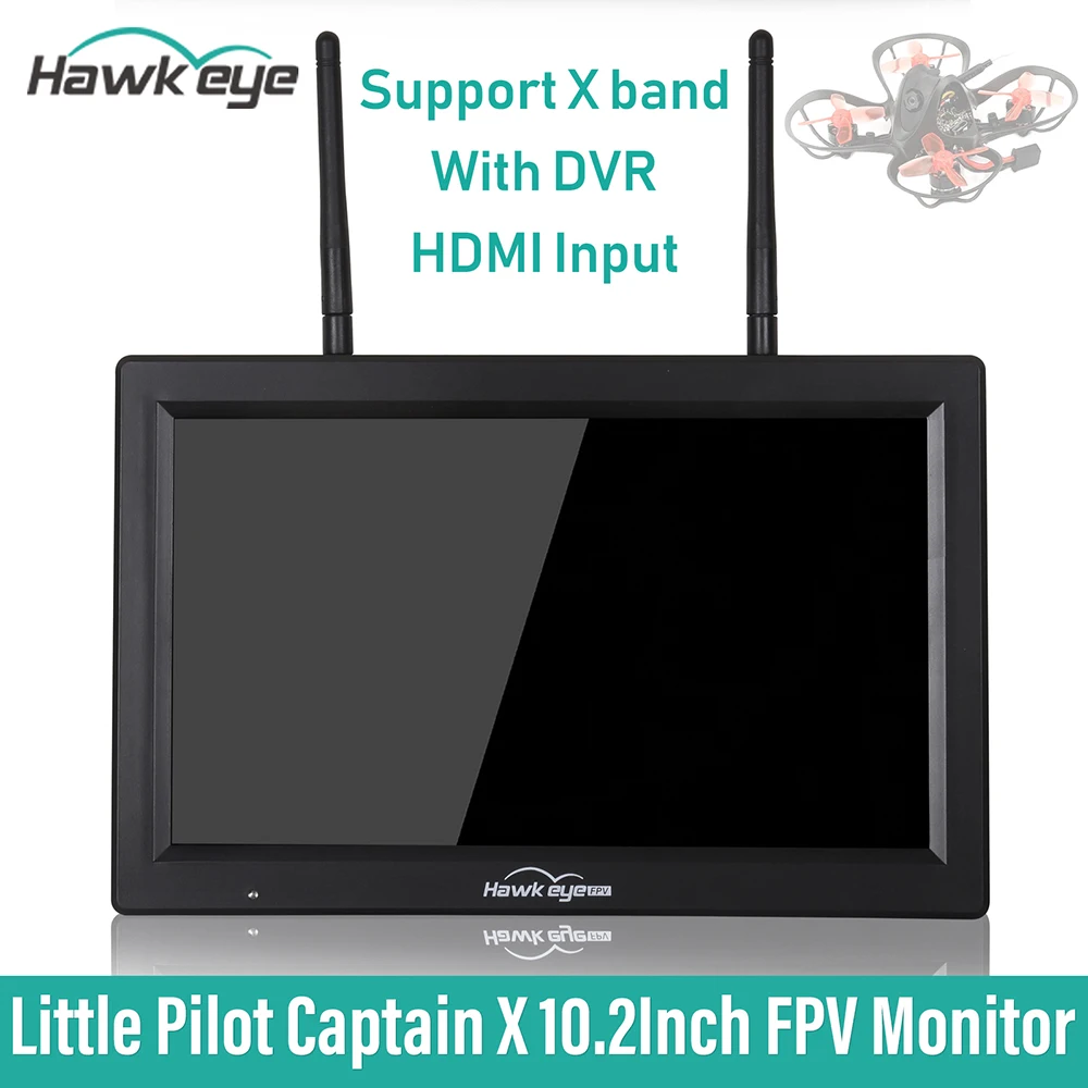 Hawkeye-Little-Pilot-Captain-X-FPV-Monitor-with-DVR-5-8G-96CH-10-2-inch ...