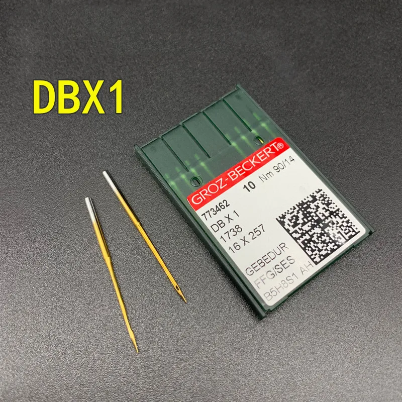 Agujas para máquina de coser DBX1 Groz Beckert, 10 piezas, accesorios de punto de bloqueo ...