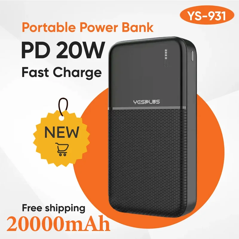 20000mAh-Portable-Power-Bank-PD-20W-Fast-Charge-Cell-Phone-Charger-Powerbank-Powerful-Spare ...