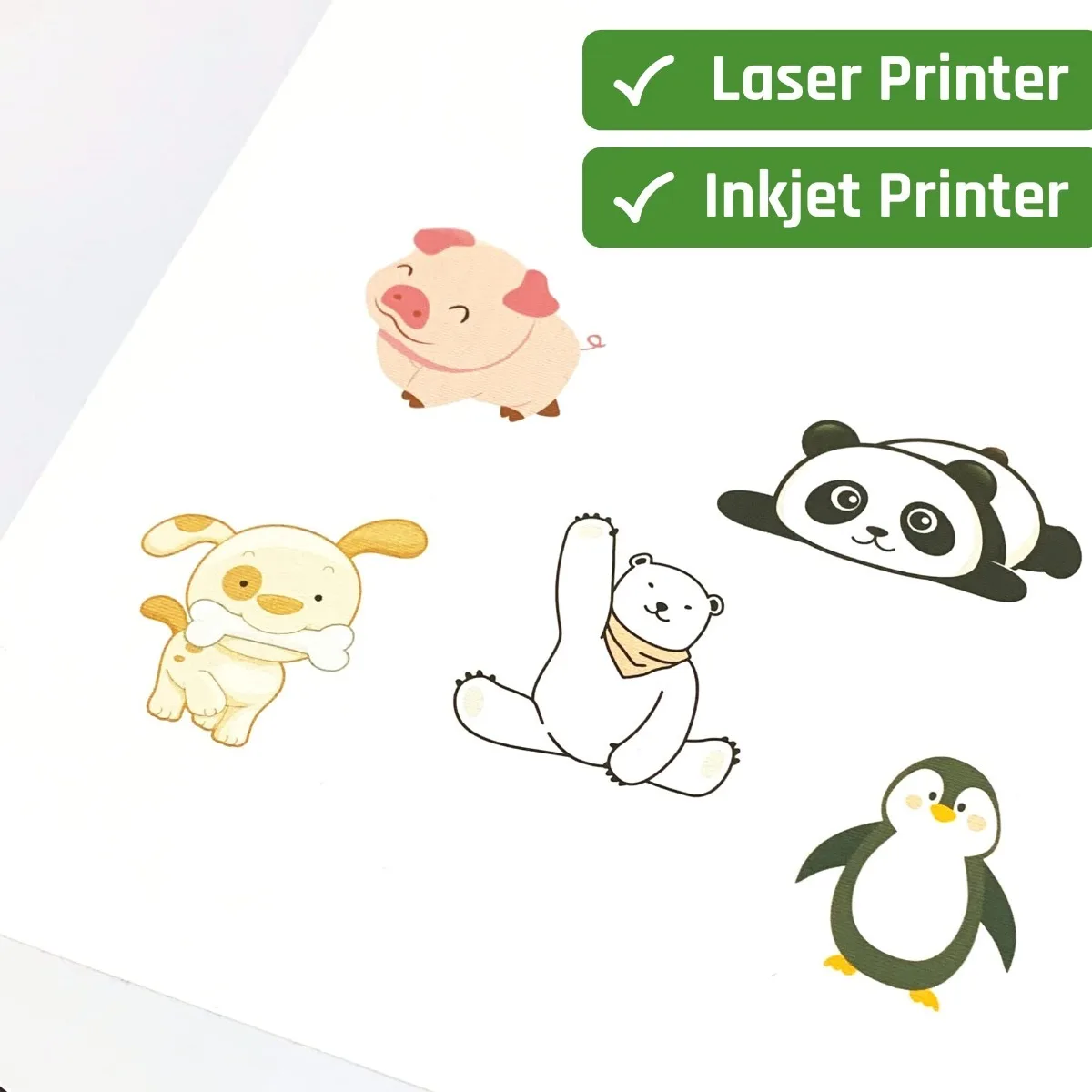 A4 White Glossy/Matte Sticker Paper Printable Color Labels for Laser ...