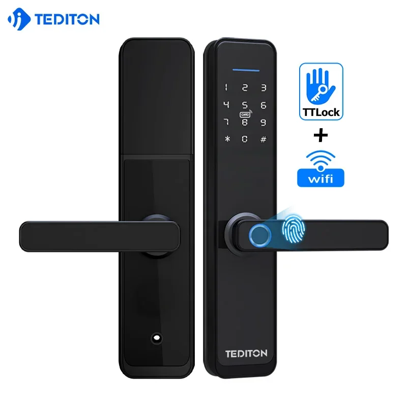 Tuya-aluminum-handle-fingerprint-cerradura-inteligente-electric ...
