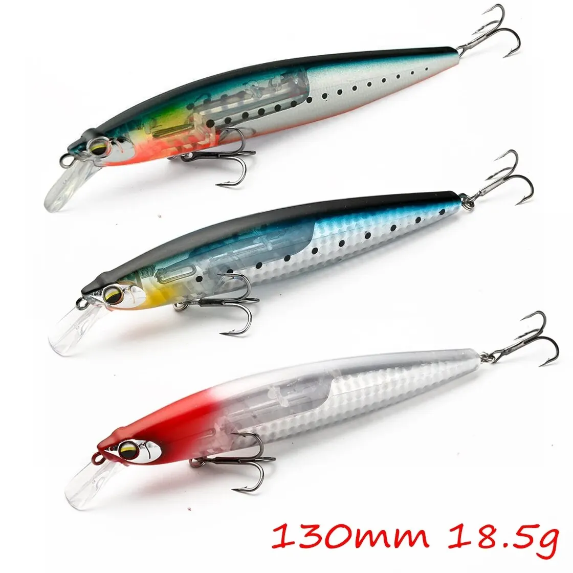 Fishing Lure Hard Bait Flash Blade 130mm 18.5g Wobbler Floating Minnow ...