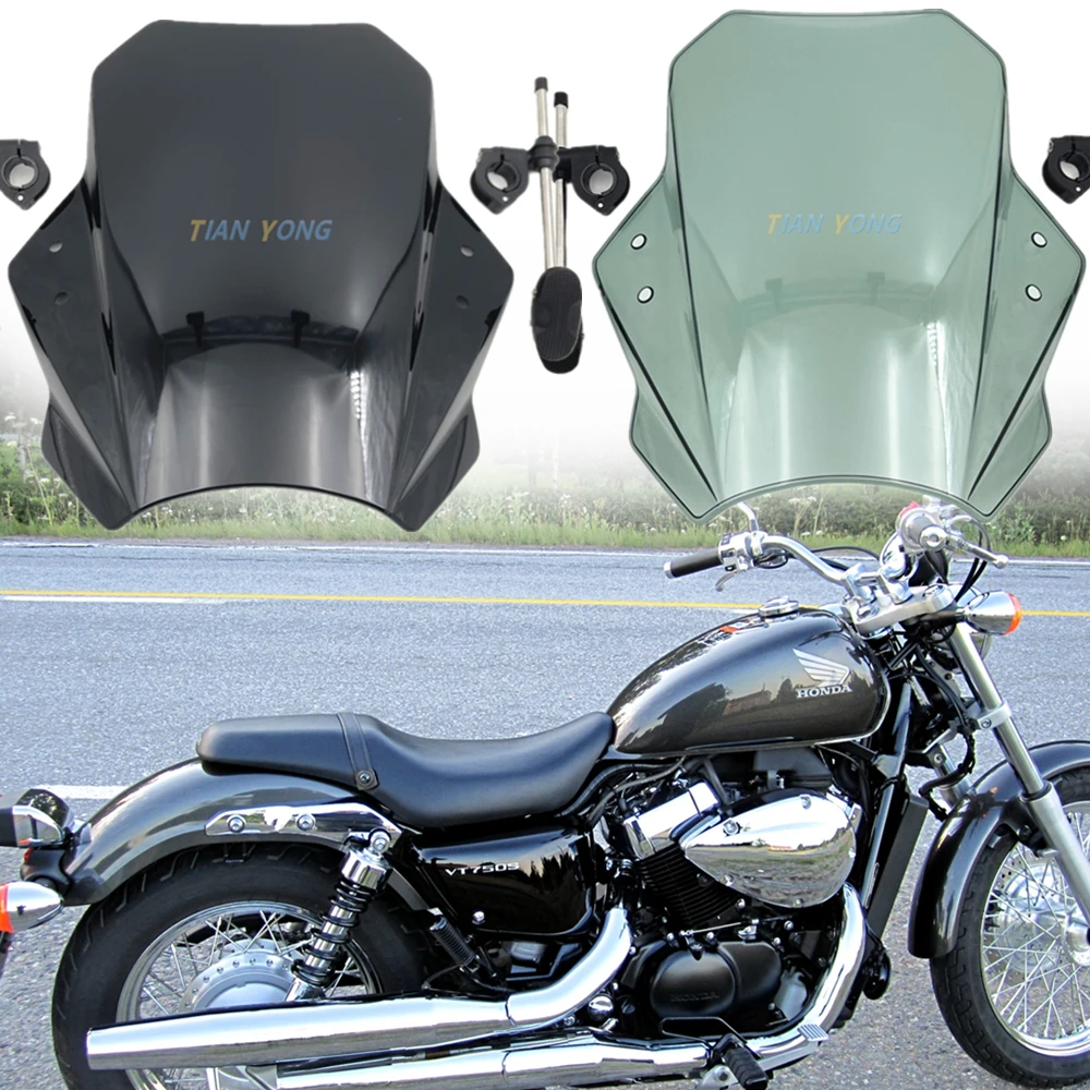 For-Honda-VT750S-VT-750S-VT750-S-Windshield-Universal-Motorcycle-Wind ...