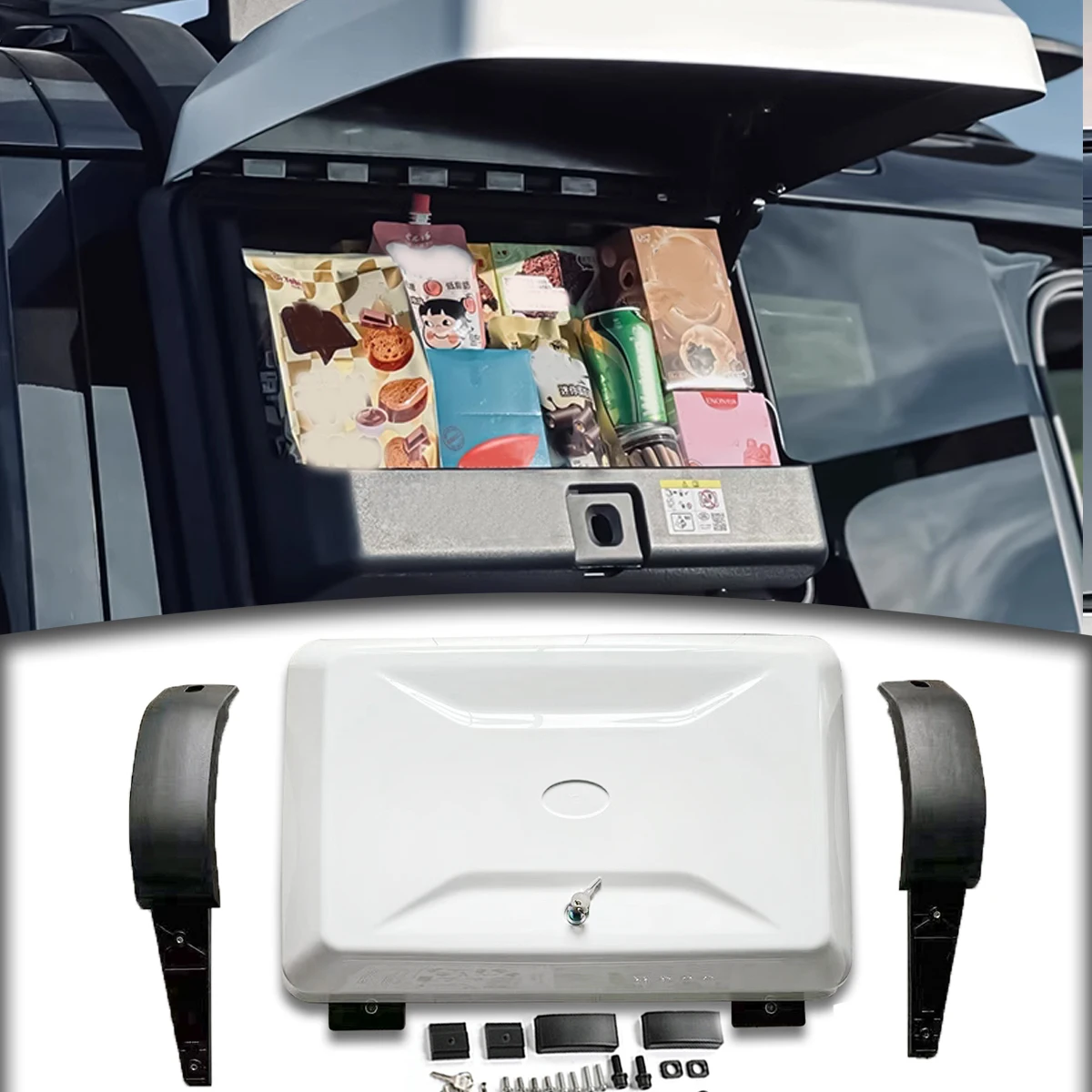 Fuji-white-Side-Toolbox-Storage-Box-fits-for-Land-Rover-Defender-110-90 ...